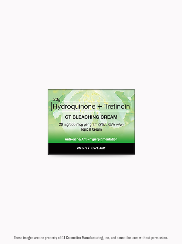 GT Bleaching Cream (Hydroquinone + Tretinoin) – GT Cosmetics